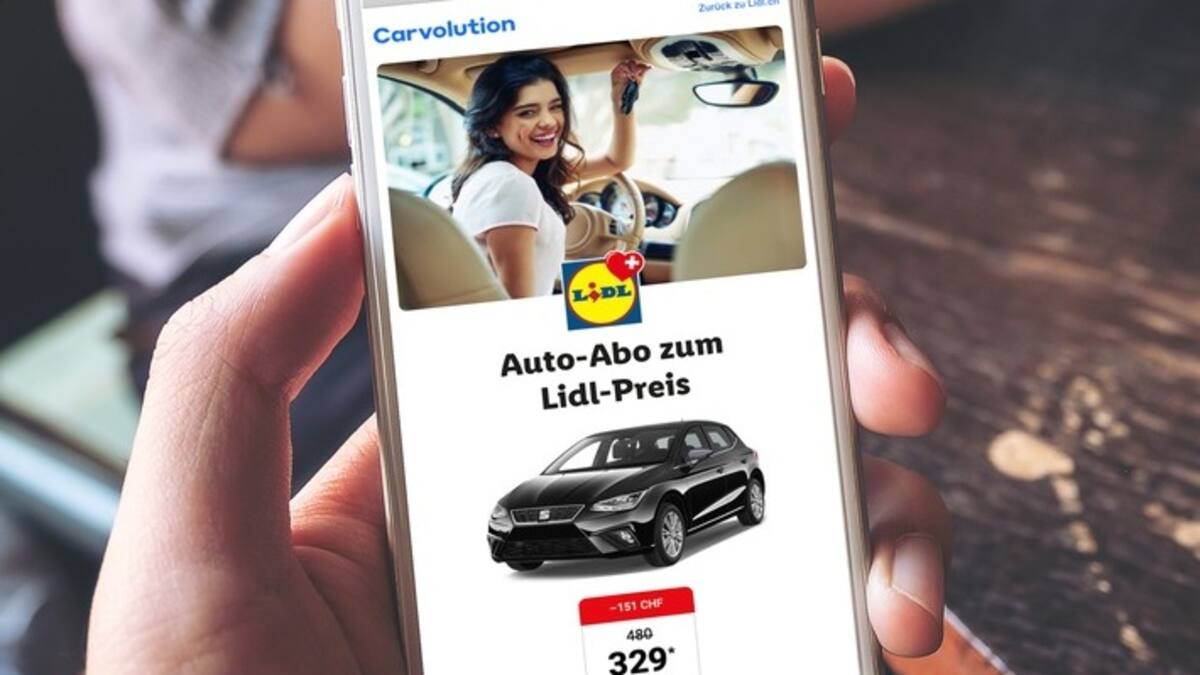Lidl Schweiz bringt Auto-Abo zusammen mit Carvolution | Handelszeitung