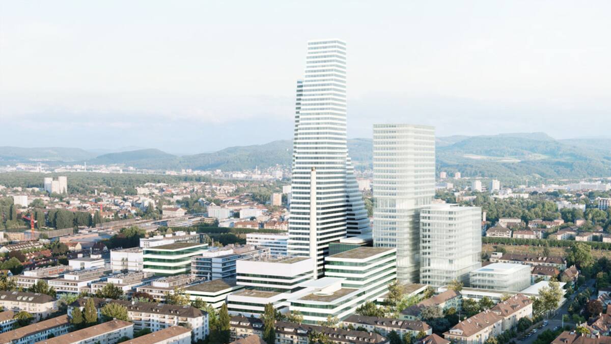 So soll der neue «Turm zu Basel» von Roche aussehen | Handelszeitung