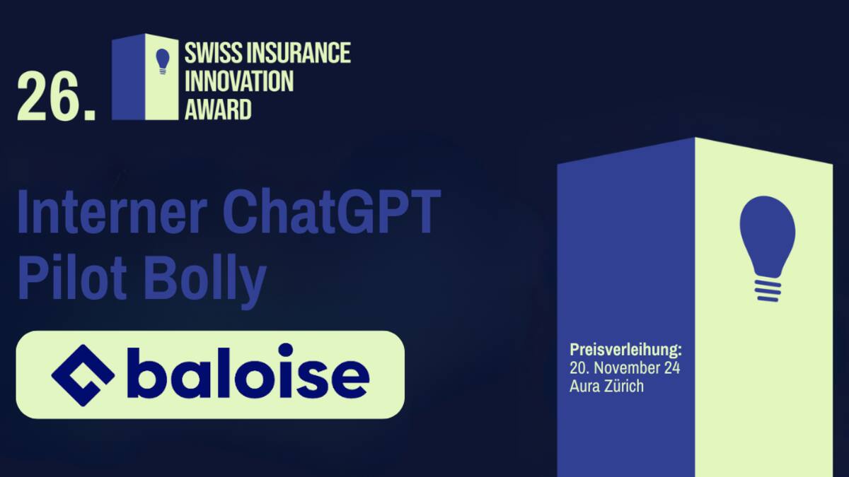 Award-Kandidat #25: Baloise – interner ChatGPT-Pilot Bolly | HZ Insurance