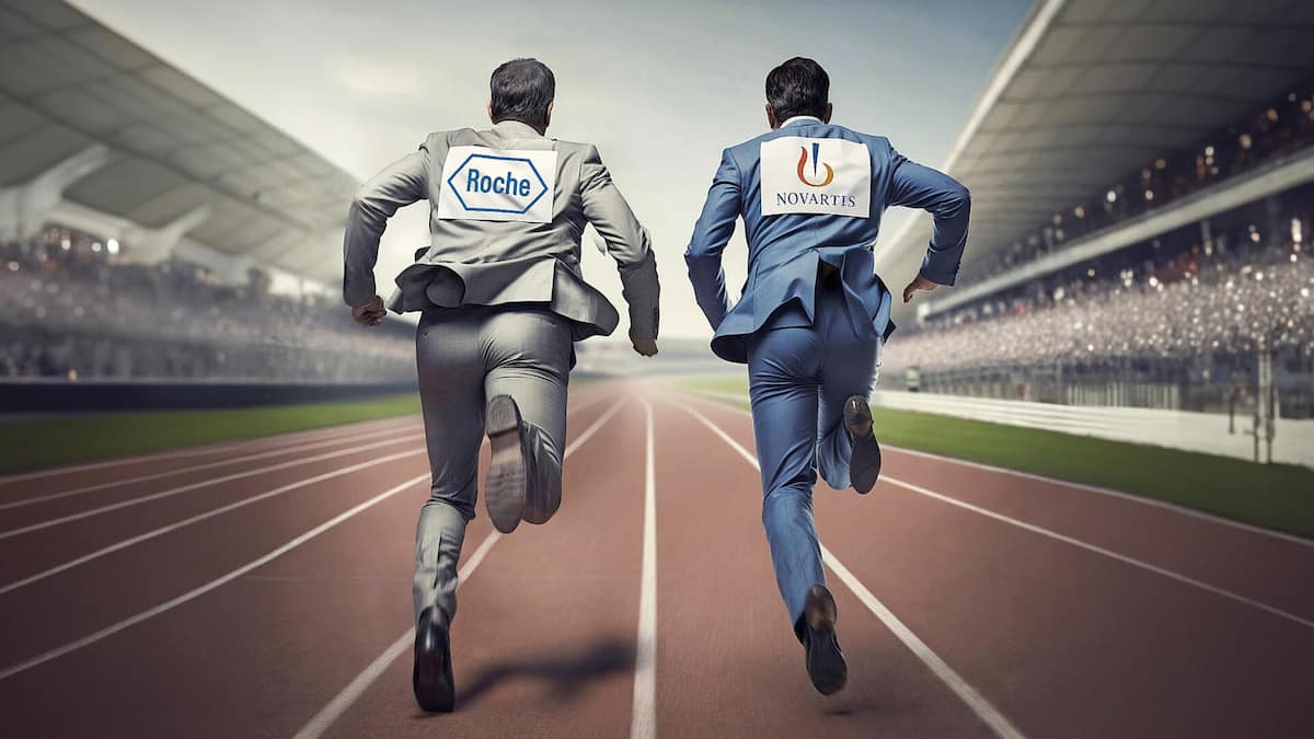 Roche vs. Novartis: Thomas Schinecker und Vas Narasimhan im Duell ...